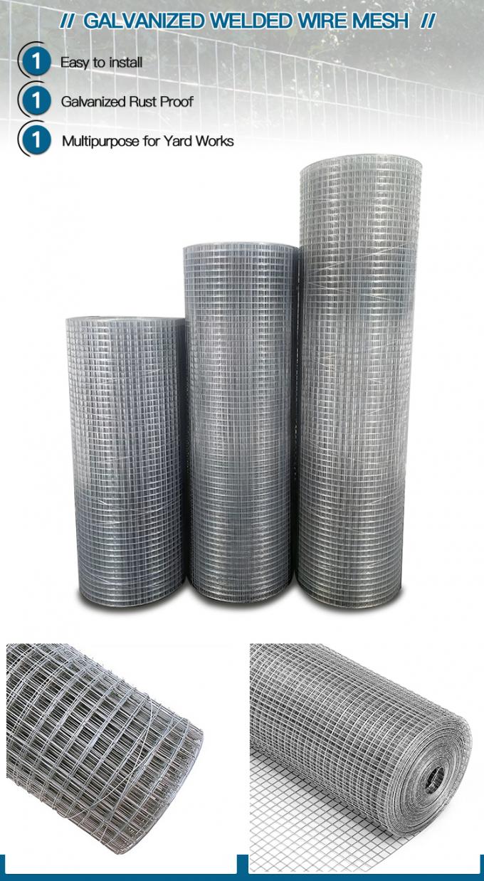 10x10 Square Hole Stainless Steel Matting Galvanized Welded Wire Mesh ...
